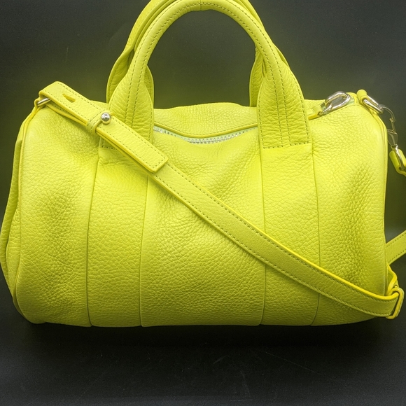 Alexander Wang | Bags | Authentic Alexander Wang Neon Yellow Rocco Bag ...